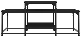 Konferenční stolek černý 102 x 60 x 45 cm kompozitní dřevo - Default Title