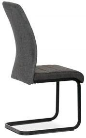 Jídelní židle JEREMY — kov, látka, více barev Lanýžová