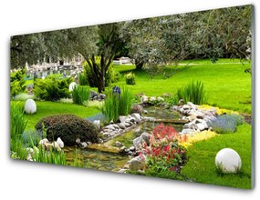 akrylový obraz Zahra Strom Květiny Příroda 100x50 cm