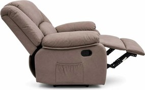 LuxuryForm DESIGN Televizní křeslo VELORA s polohováním - Taupe