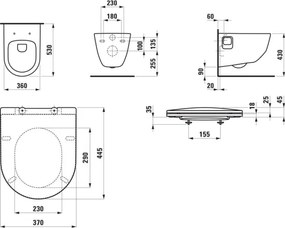 Závěsné WC + prkénko PRO + tlačítko DUAL LIS + podomítkový modul + podložka