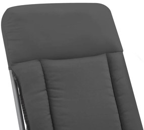 vidaXL Skládací zahradní židle s poduškami 2 ks šedé