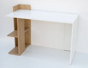 Casarredo Pracovní stůl OMENA SHELF, barva sonoma/bílá