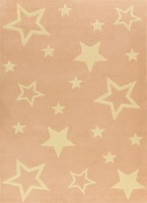 Dětský kusový koberec KIDS 533744/85822 růžový hvězdy Rozměr: 160x225 cm