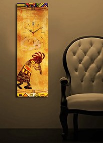 Dekorativní nástěnné hodiny Šimin žluté