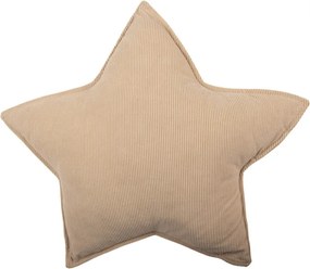 Béžový dekorativní polštář ve tvaru hvězdy Star - 53*5*53 cm