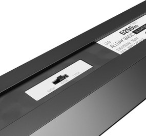 Lineární svítidlo 50W CCT 2700K/4000K/6000K černá barva