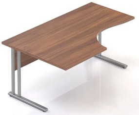 Kancelářský stůl Visio K 160x70/100 cm levý Barva: Ořech