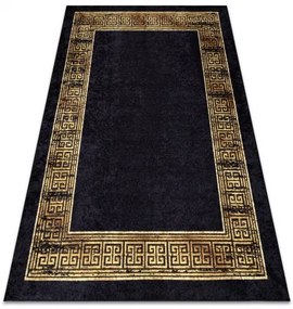 Dywany Luszczow Dětský kusový koberec MIRO 51223.806 pratelný  Rám, řecký protiskluz, černý / zlatý Rozměr koberce: 120 x 170 cm