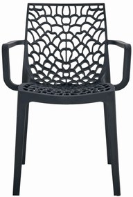 Černá plastová židle OKIN