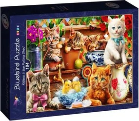 BLUEBIRD Puzzle Koťata v kůlně / 104 dílků / od 6 let