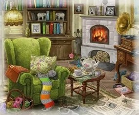 Ravensburger Exit Puzzle: Obývací pokoj / 99 dílků / 26 x 18 cm / od 1