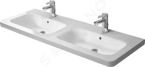 DURAVIT - DuraStyle Dvojumyvadlo nábytkové 1300x480 mm, s 1 otvorem pro baterii, bílá (2338130000)