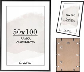 Rámeček 50x100 Rámeček Na Fotografie Hliníkový Černý