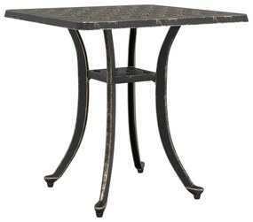 vidaXL Zahradní stolek 53 x 53 x 53 cm litý hliník [4002819] Barva: Bronzová