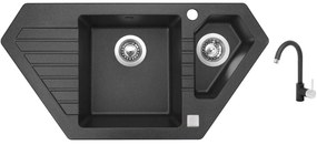 Set Sinks BRAVO 850.1 Granblack + baterie Sinks MIX 35 Granblack