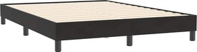 Box spring postel s matrací černá 160x210 cm samet 3316025