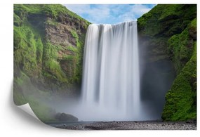 Fototapeta Vodopád Skógafoss Omyvatelný vlies 180x120