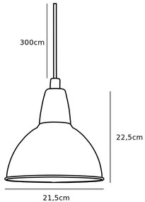 NORDLUX Industriální závěsné svítidlo TRUDE, 1xE27, 40W, černé 45713003