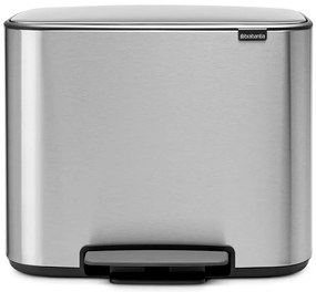 Brabantia BO pedálový koš 3x11L matná ocel otiskuvzdorná
