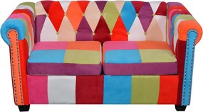 Chesterfield pohovka 2místná textil 243180