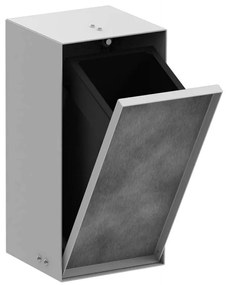 Hansgrohe XtraStoris Rock - Podomítkový odpadkový koš 2,5 l, matná bílá 56063700