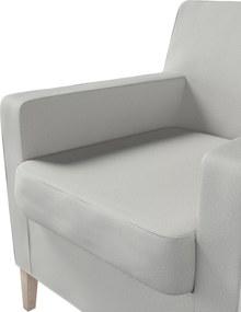 Potah na křeslo IKEA Karlstad barva šedá látka pletený vzor