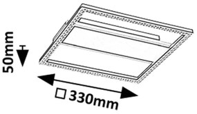 Rabalux 71373 - LED Stropní svítidlo DONYA LED/24W/230V 4000K