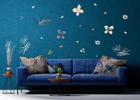 Samolepka na zeď Vektorové Květy | 65 x 85 cm | DSB 4201