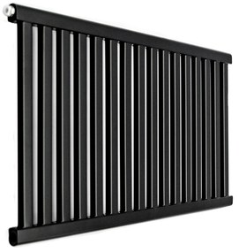 Regnis Kalipso Room, topné těleso 540x740mm s připojením 500mm, 437W, černá matná, KPP/740/540/D500/BLACK