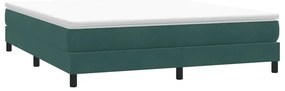 Postel Box Spring bez matrace tmavě zelená 180x210 cm samet 3315840