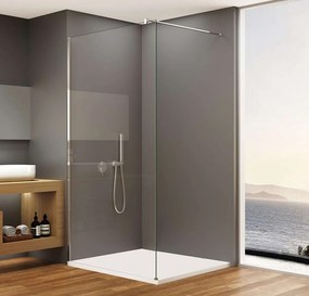 Bruckner - Sprchová stěna Walk-In, 120 cm, čiré sklo/chrom 750.120.1