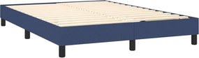 Box spring postel s matrací modrá 140x200 cm textil 3140383