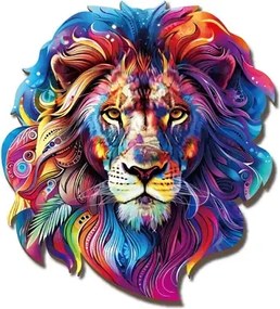 2KIDS TOYS Dřevěné puzzle Lev / 100+ dílků / od 14 měsíců
