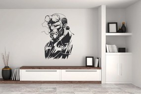 Lepy.cz Samolepka na zeď Hellboy Velikost (šířka x výška): 65x90cm, Barevná varianta: Světle zelená