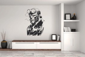 Lepy.cz Samolepka na zeď Hellboy Velikost (šířka x výška): 86x120cm, Barevná varianta: Bílá