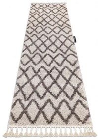 Dywany Luszczow Kusový koberec, běhoun BERBER BENI krémový Rozměr koberce: 60 x 300 cm
