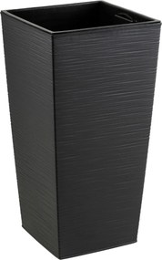 Plastový květináč Porto Riflo 67,7x35x35 cm černý