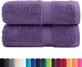 Premium ručníky SOLUND 2 ks fialové 30 x 50 cm 600 g/m² 137350