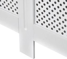 HOMCOM Kryt Radiátoru Radiátorová Skříň Stěnová Police Moderní Design MDF 111,5x19x82 cm