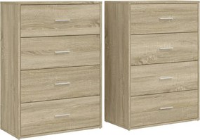 Příborníky 2 ks dub sonoma 60 x 31 x 84 cm kompozitní dřevo 3276583
