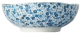 Modro-bílá keramická miska MIJ Daisy, ø 17 cm