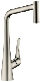 Hansgrohe M71 - Dřezová baterie M7116-H320 s výsuvnou sprškou, sBOX, vzhled nerezu 73801800