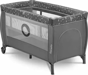 LIONELO Postýlka cestovní Stefi Plus Grey White / od narození