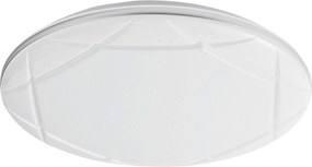 Rabalux Stříbrné stropní LED svítidlo Oswald2 400mm 24W 71053