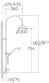 Sapho Vanity SET061 sprchový sloup chrom