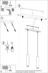 Sollux Lighting Závěsné svítidlo LUVO 2
