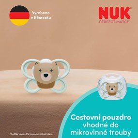 NUK Dudlík Perfect Match Air 0-6 m 1 ks box  Fox