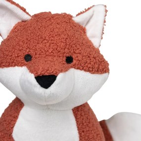Rezavá dveřní zarážka liška Fox - 15*14*22 cm