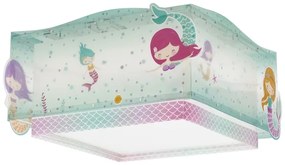 Dalber 63446 - Dětské stropní svítidlo MERMAIDS 2xE27/60W/230V